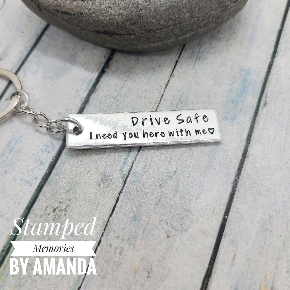 Drive Safe Keychain – Stamped Memories by Amanda